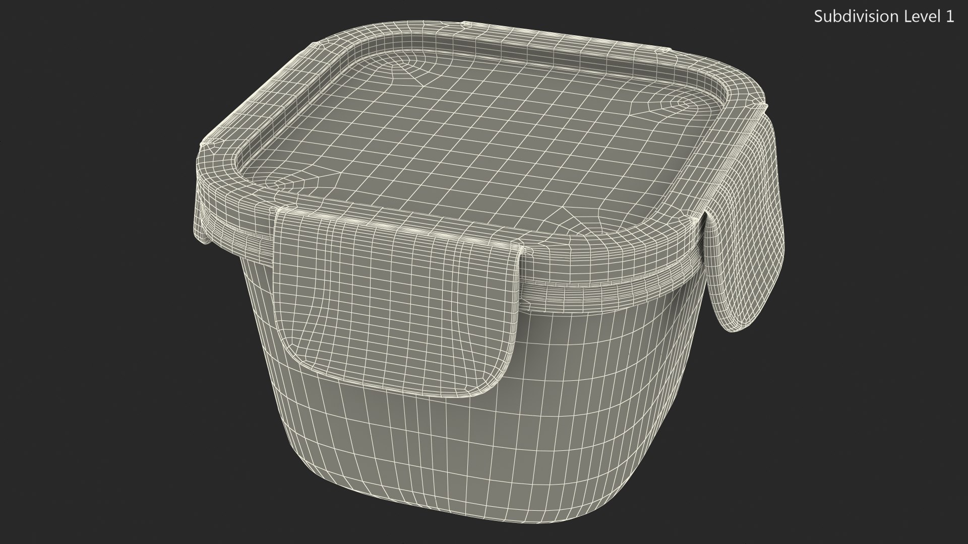 3D Glass Clip Lock Food Storage Container 180ml - TurboSquid 1734862