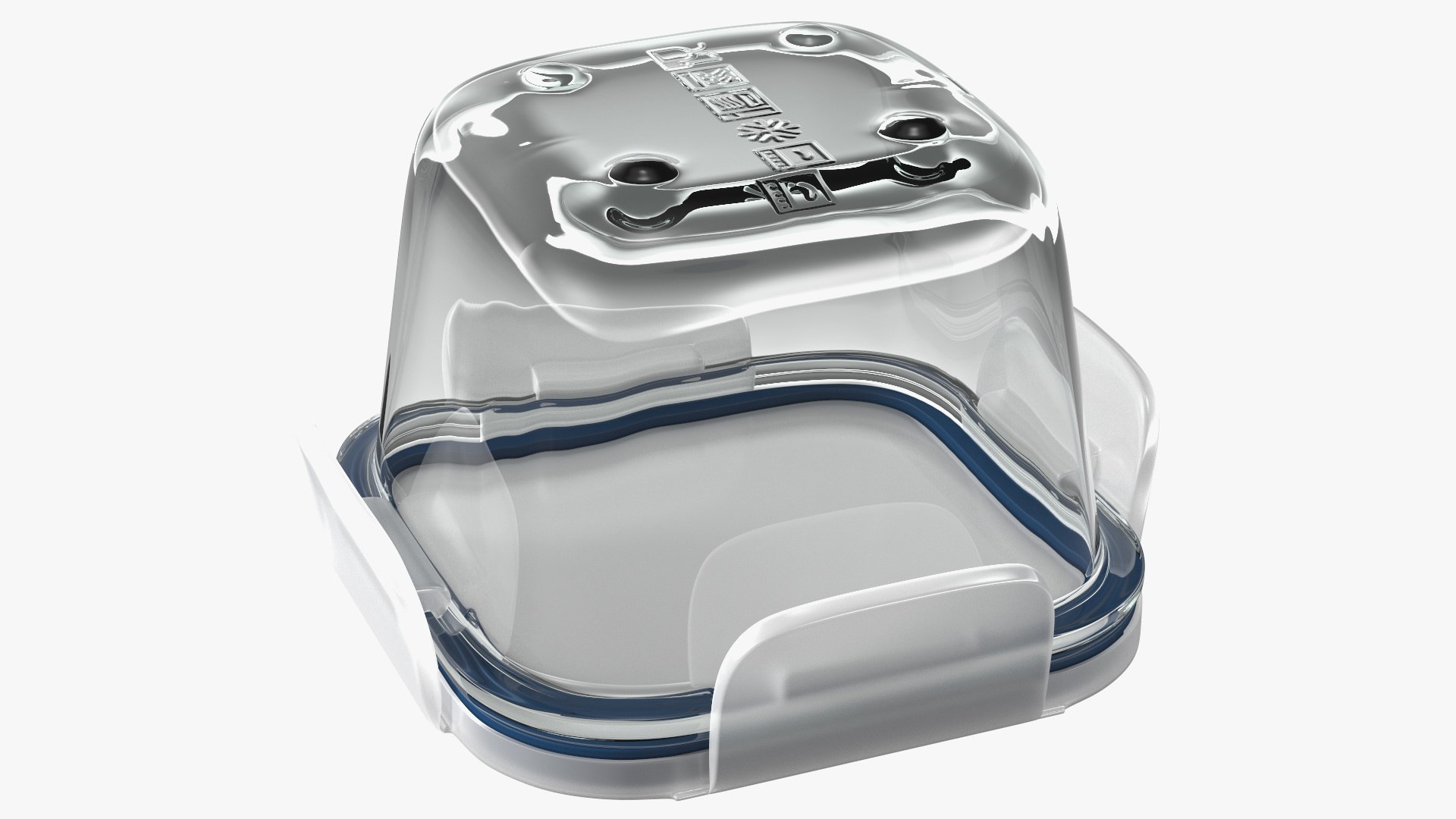 3D Glass Clip Lock Food Storage Container 180ml - TurboSquid 1734862