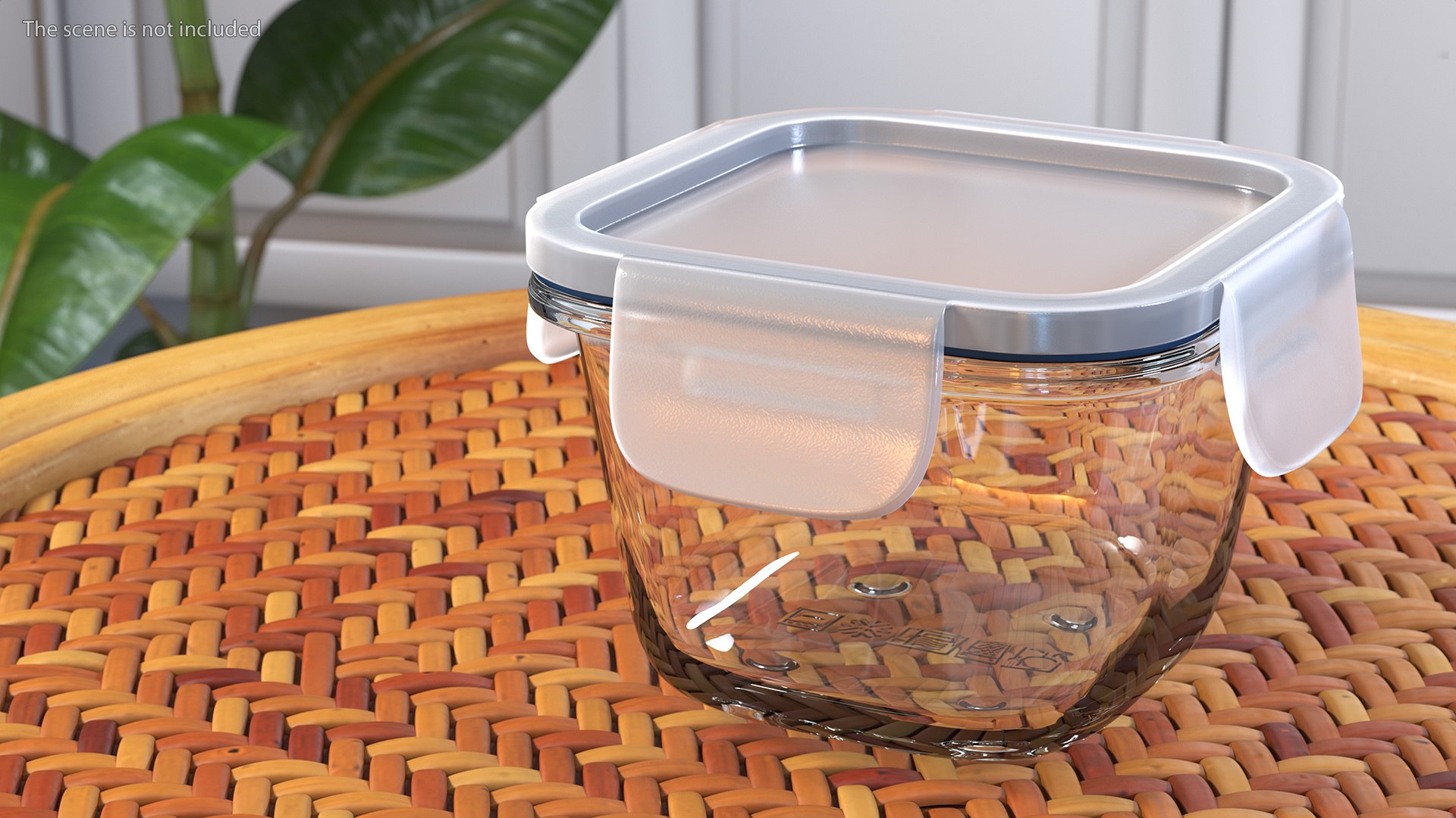 3D Glass Clip Lock Food Storage Container 180ml - TurboSquid 1734862
