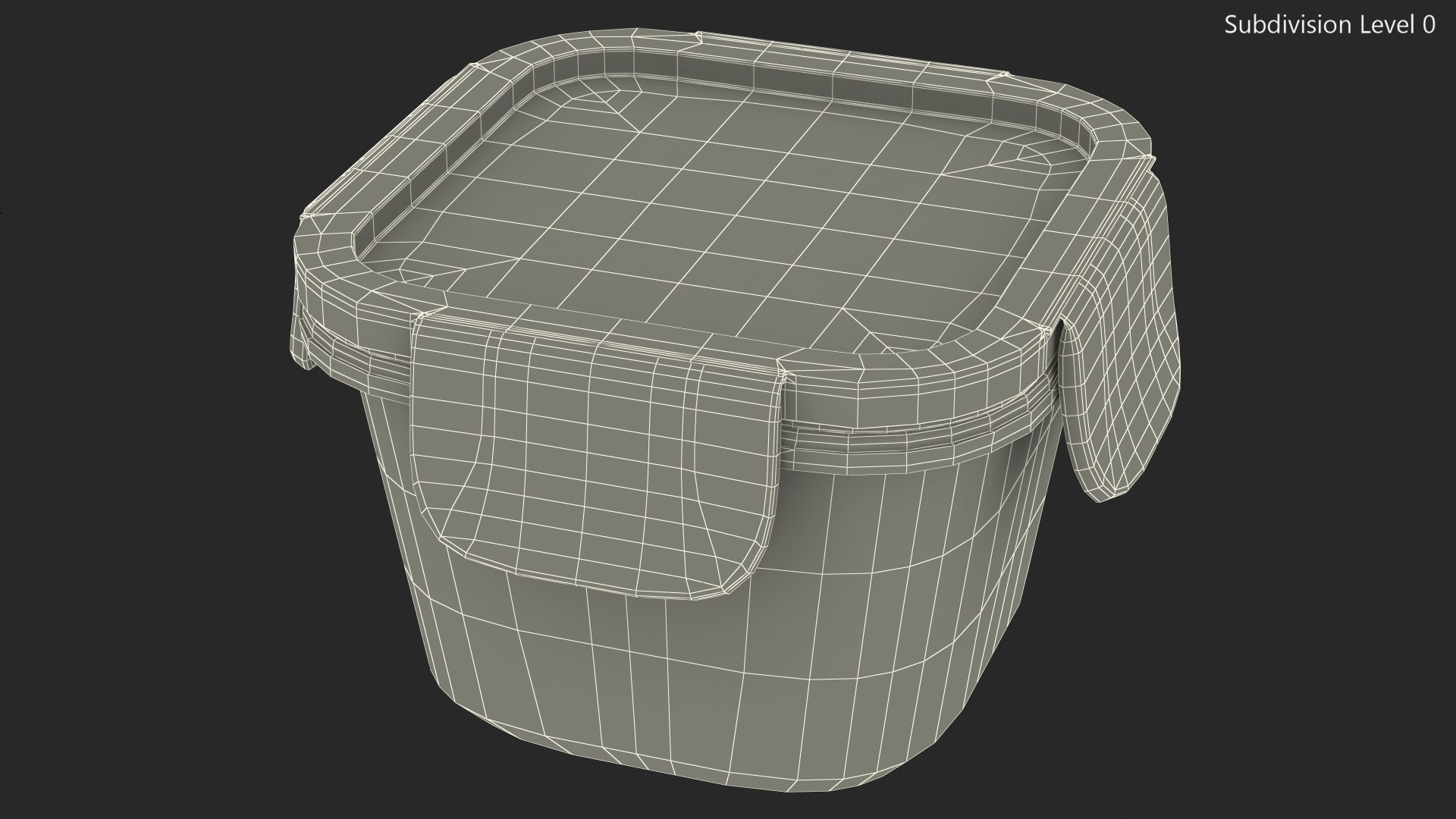 3D Glass Clip Lock Food Storage Container 180ml - TurboSquid 1734862