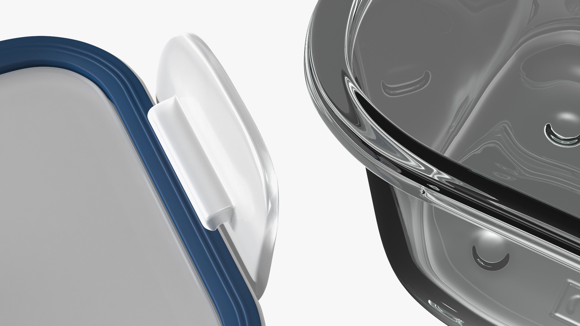 3D Glass Clip Lock Food Storage Container 180ml - TurboSquid 1734862