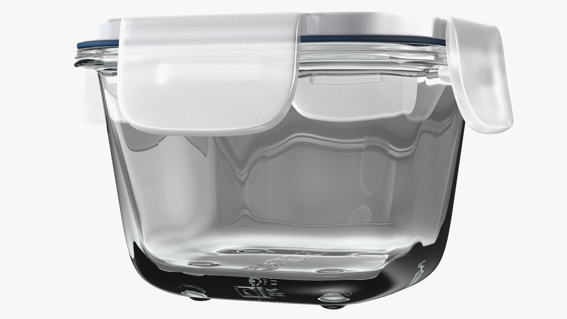 3D Glass Clip Lock Food Storage Container 180ml - TurboSquid 1734862