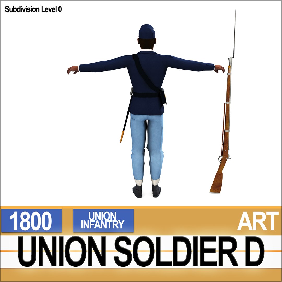 3d Civil War Union Soldier Model