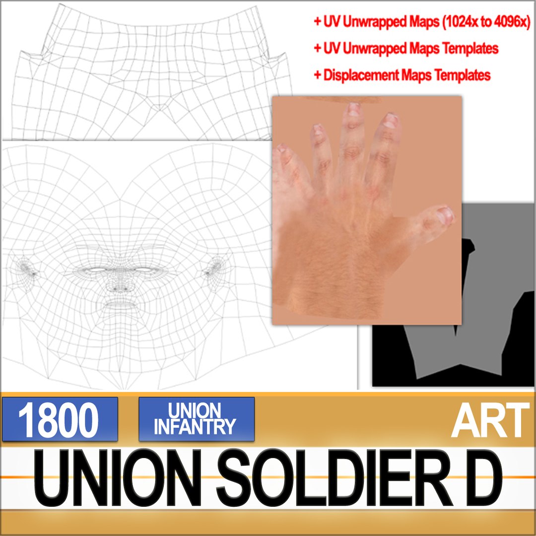 3d Civil War Union Soldier Model