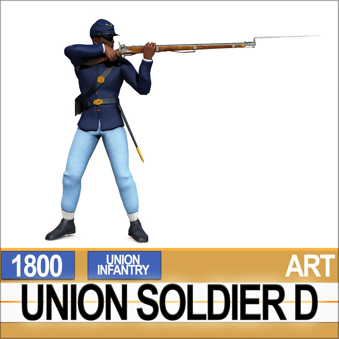 3d Civil War Union Soldier Model