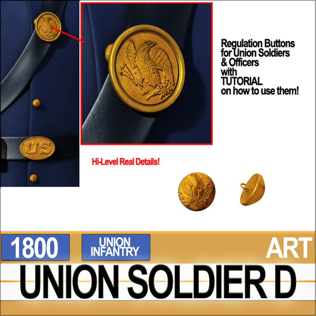 3d Civil War Union Soldier Model