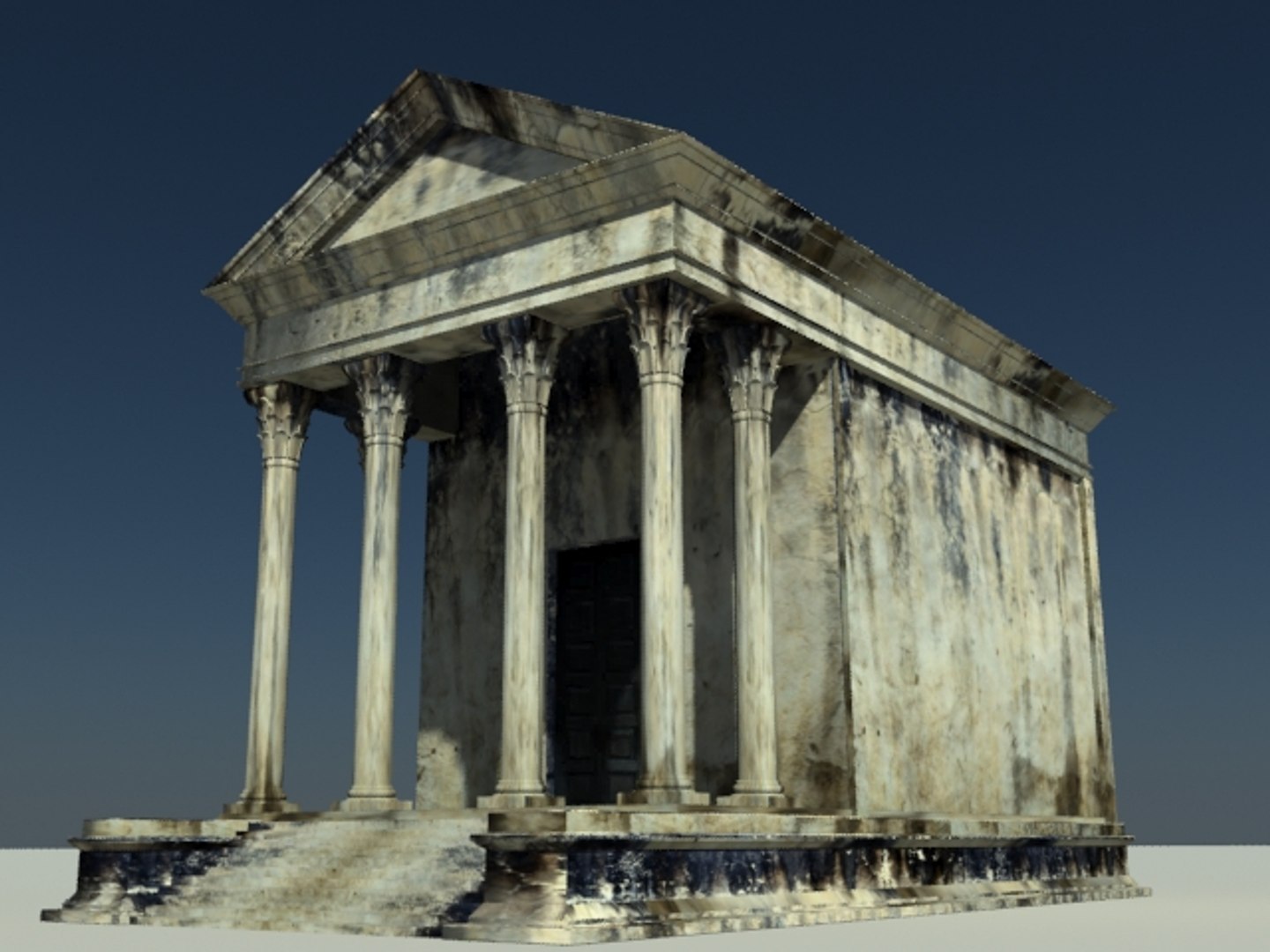 3d Model Roman Temple
