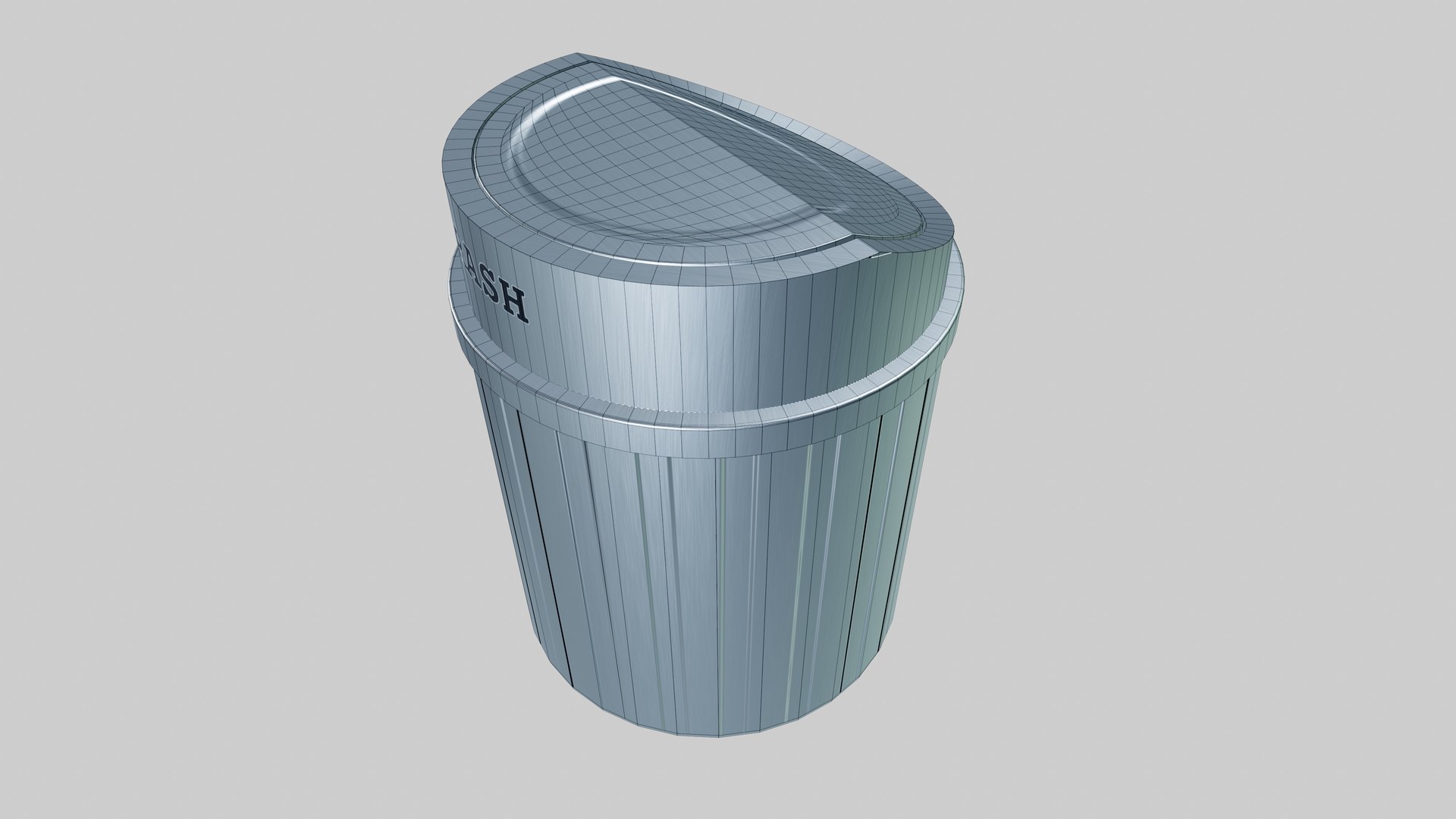 3D Trash Can Model - TurboSquid 2284483