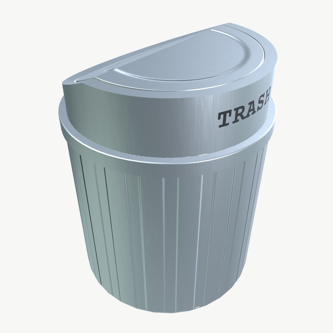3D Trash Can Model - TurboSquid 2284483