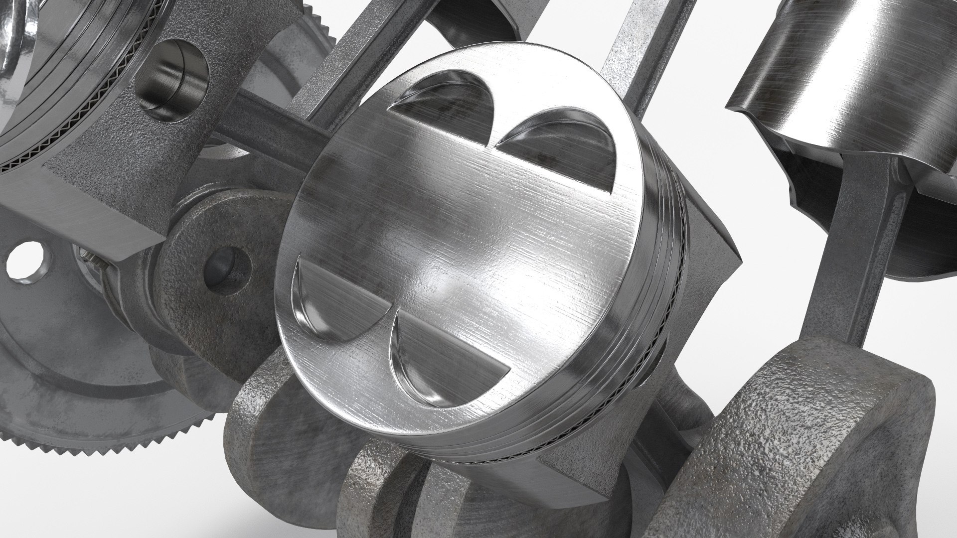 3D Model Engine Car V6 Animation - TurboSquid 1571020