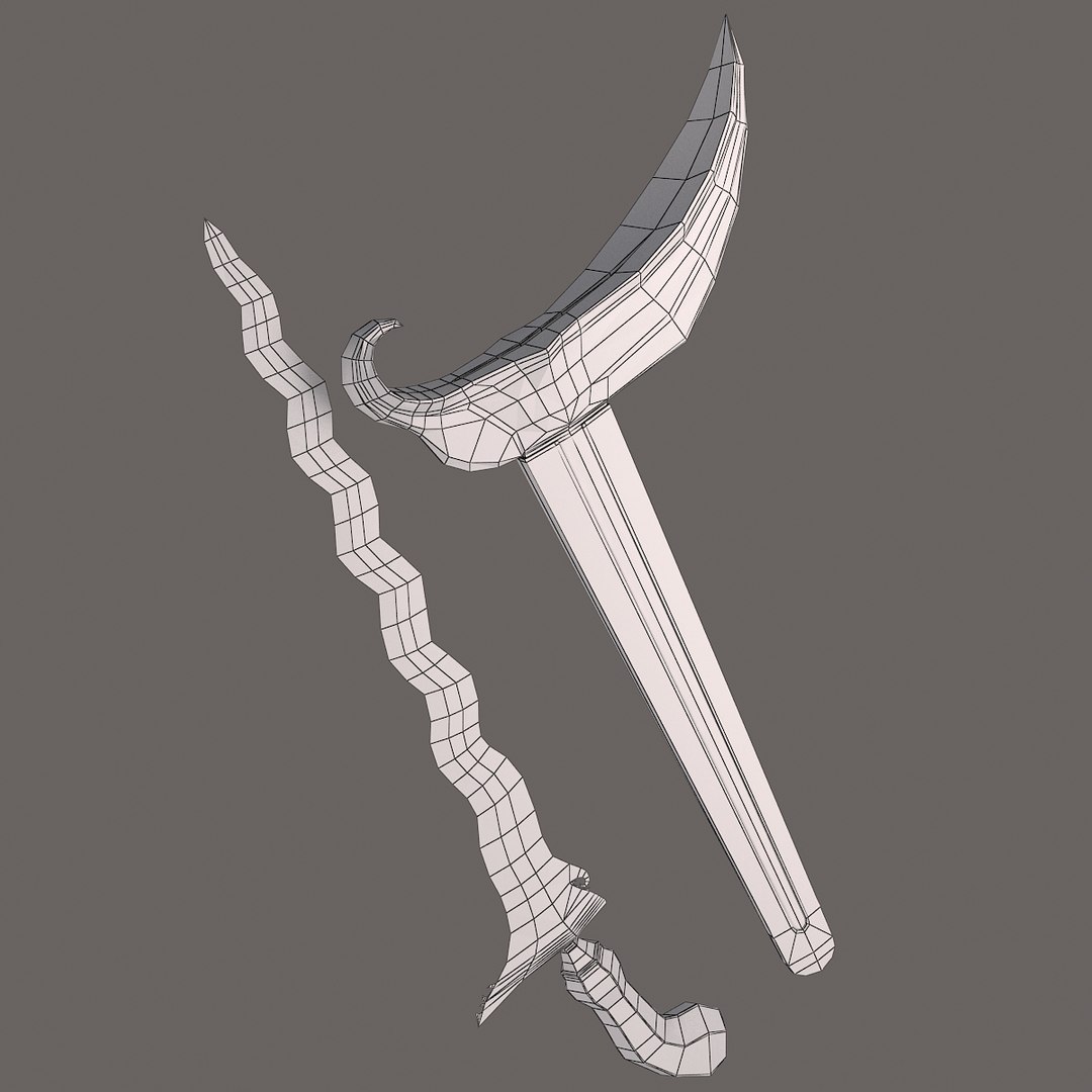 3d Model Keris Sword