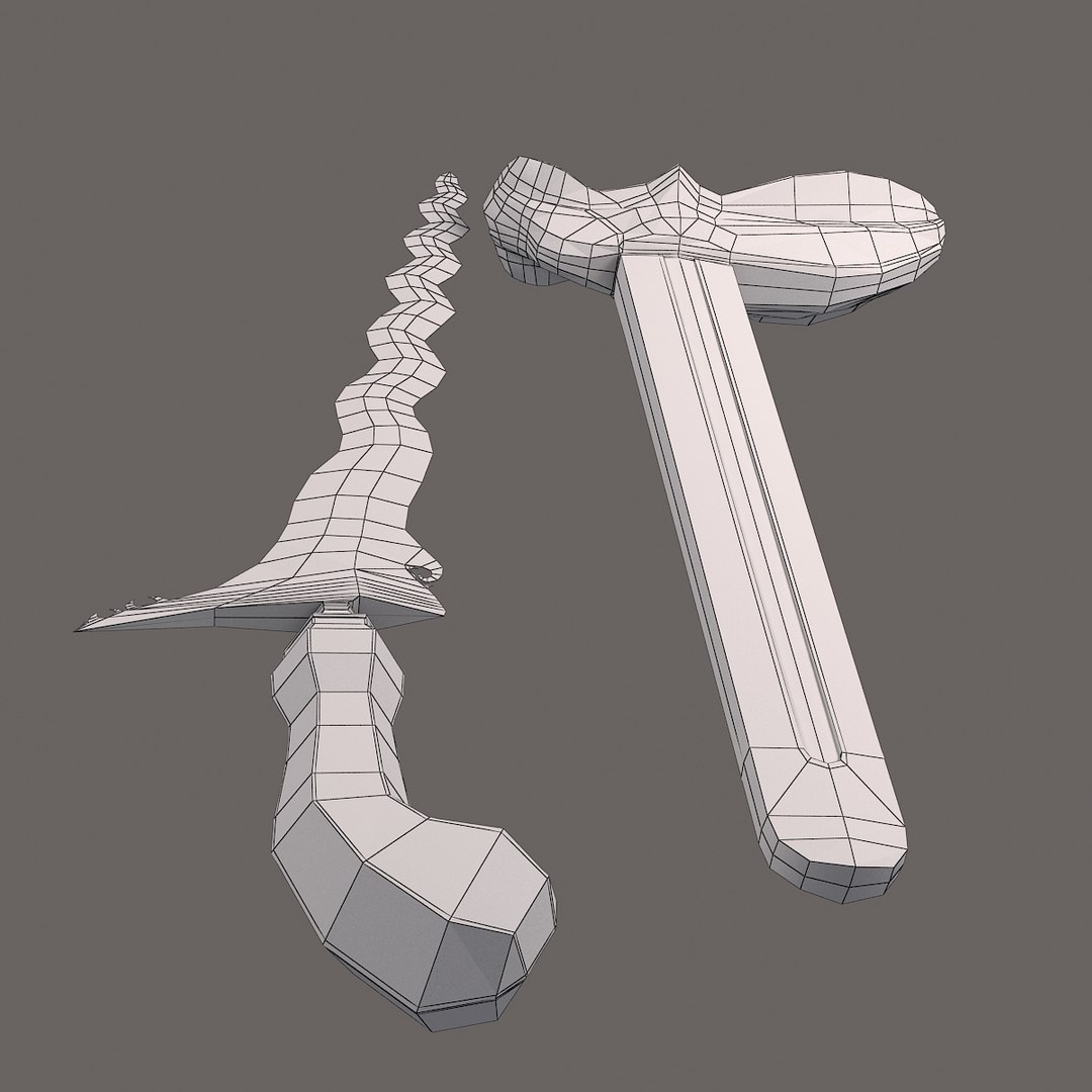 3d Model Keris Sword
