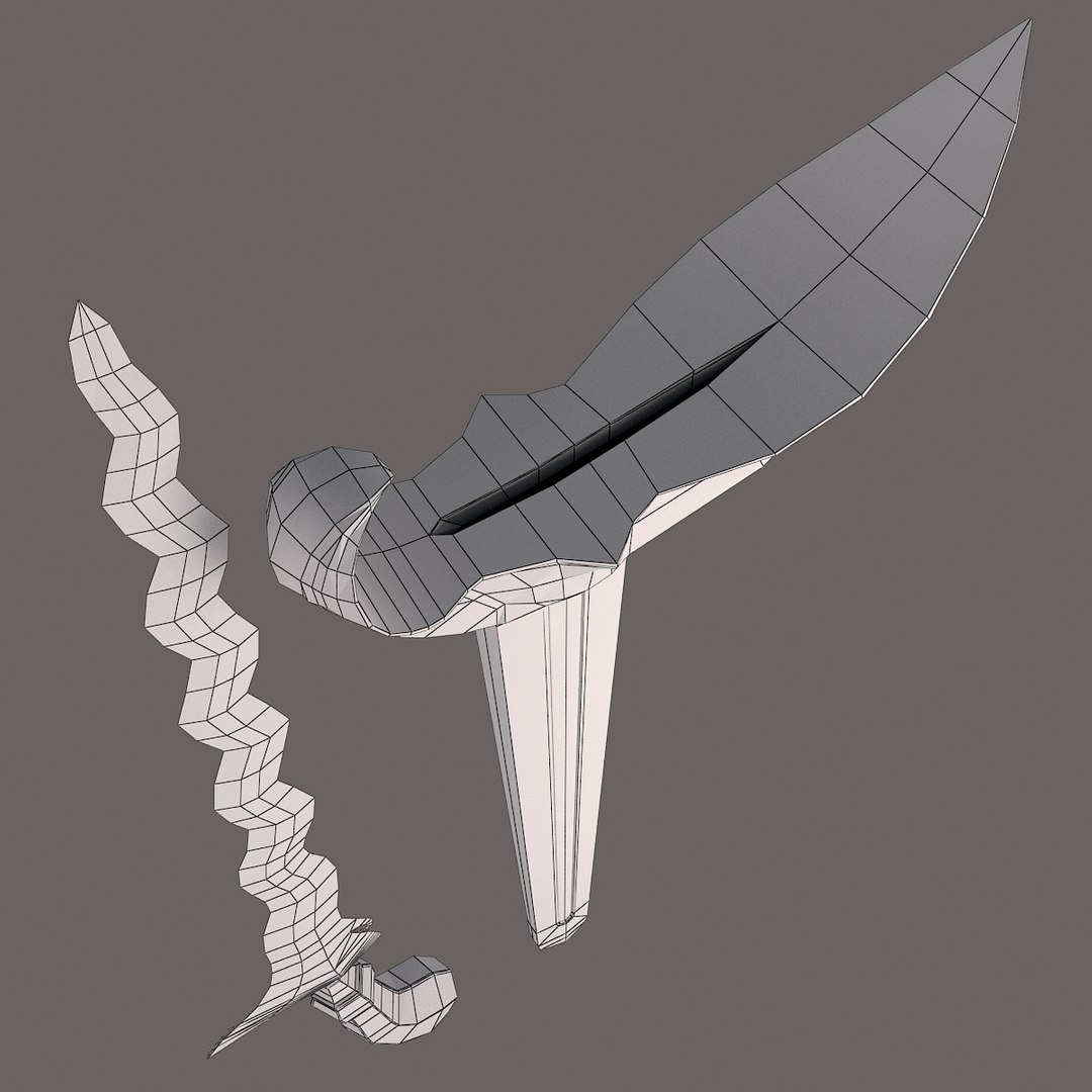 3d Model Keris Sword