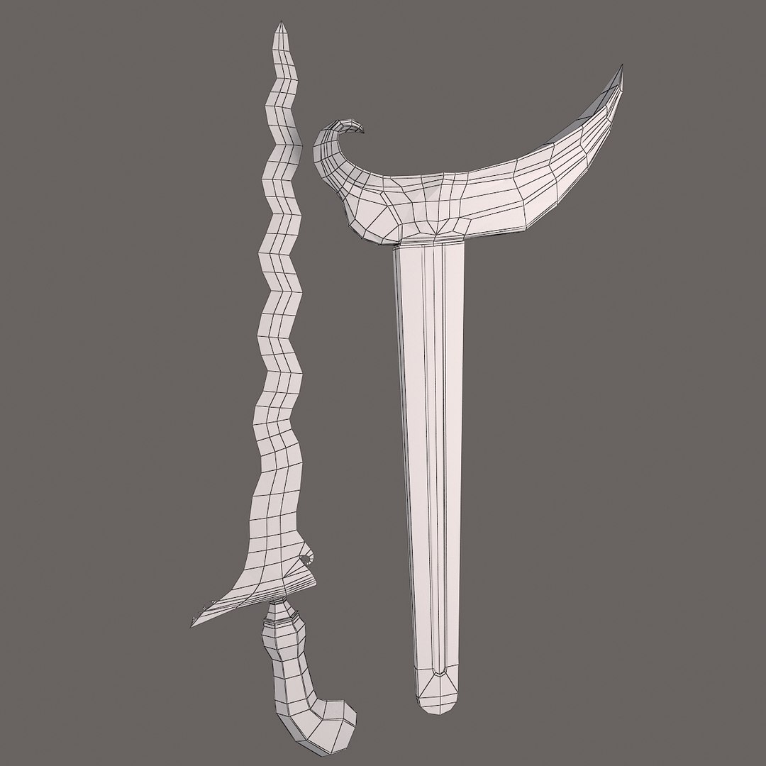 3d Model Keris Sword