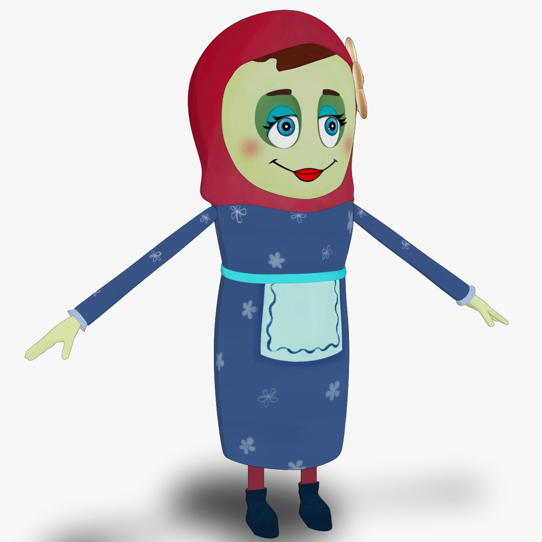 3d Model Low-poly Rigged Mom Bean