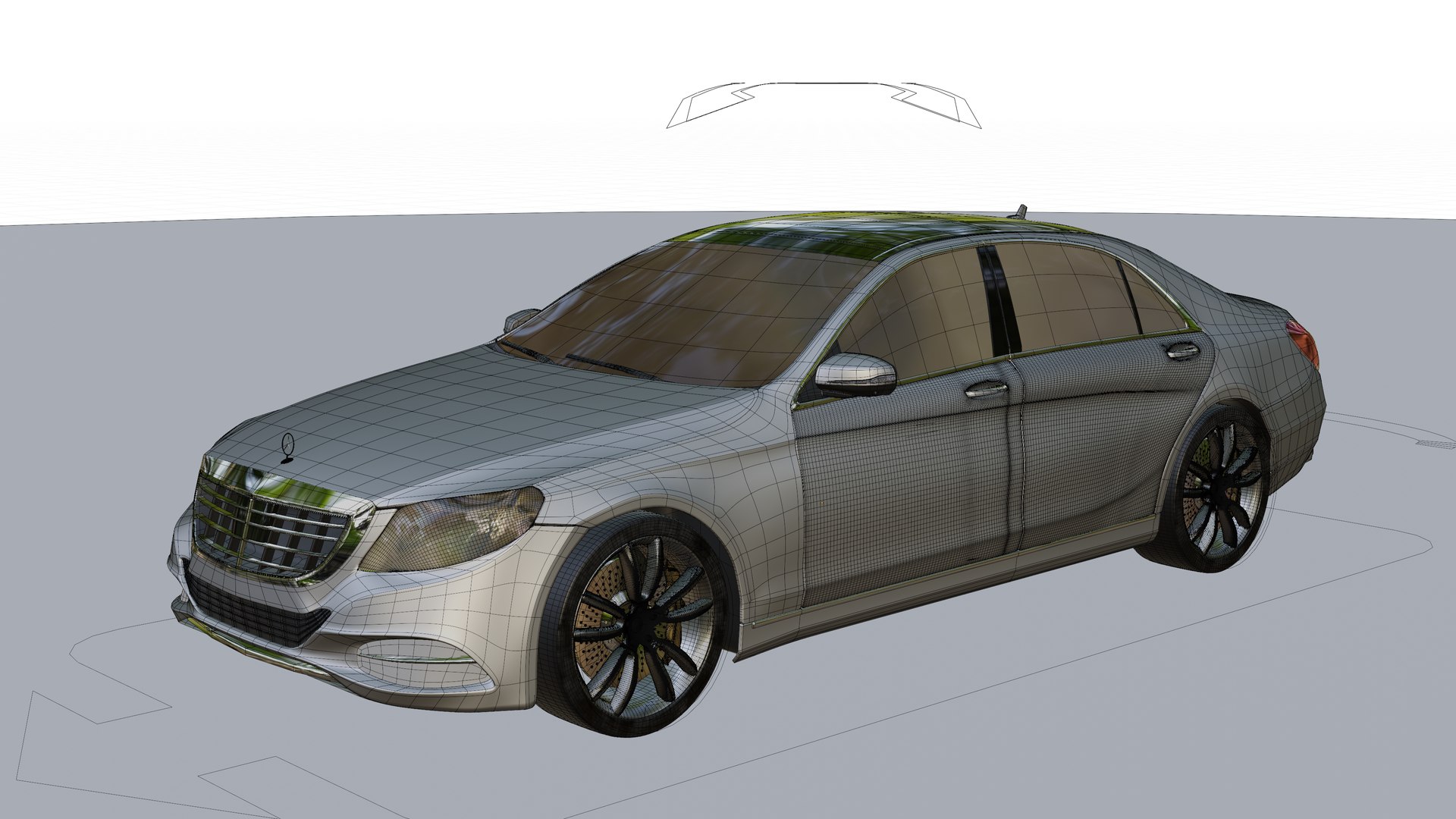 3D MERCEDES S500 - TurboSquid 1981165