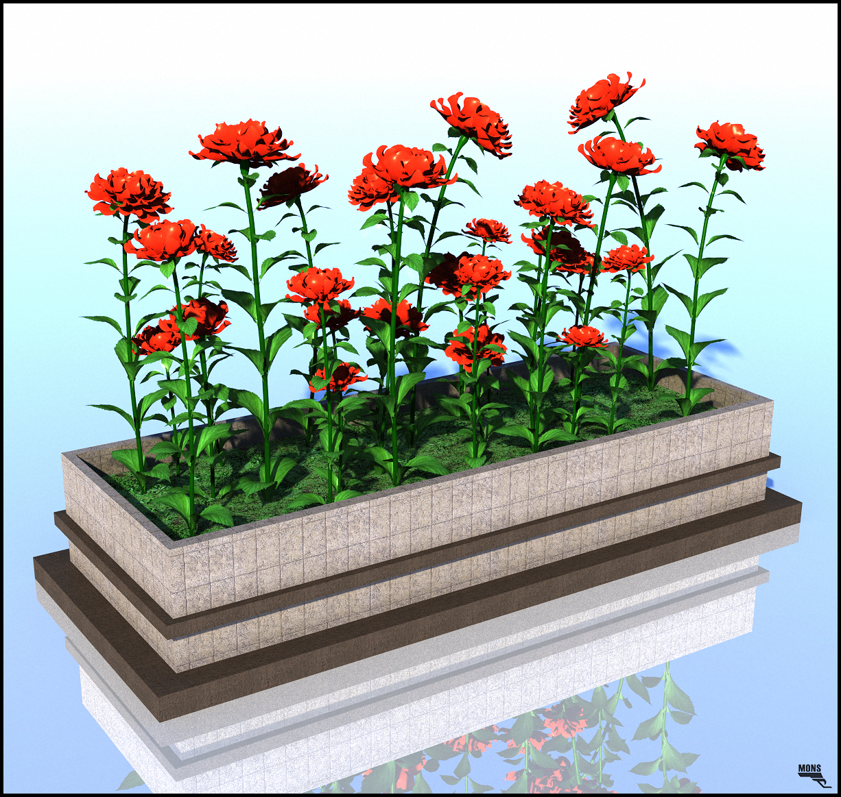 3d flowerpot planter decor