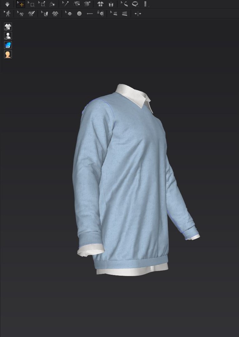 3d shirt 02 model