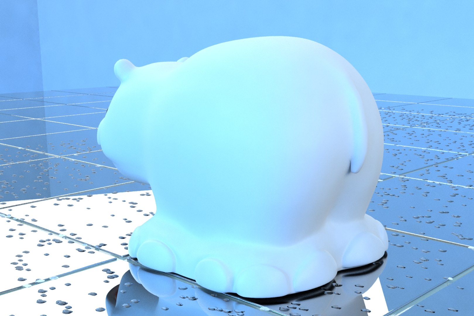 3d polar bear