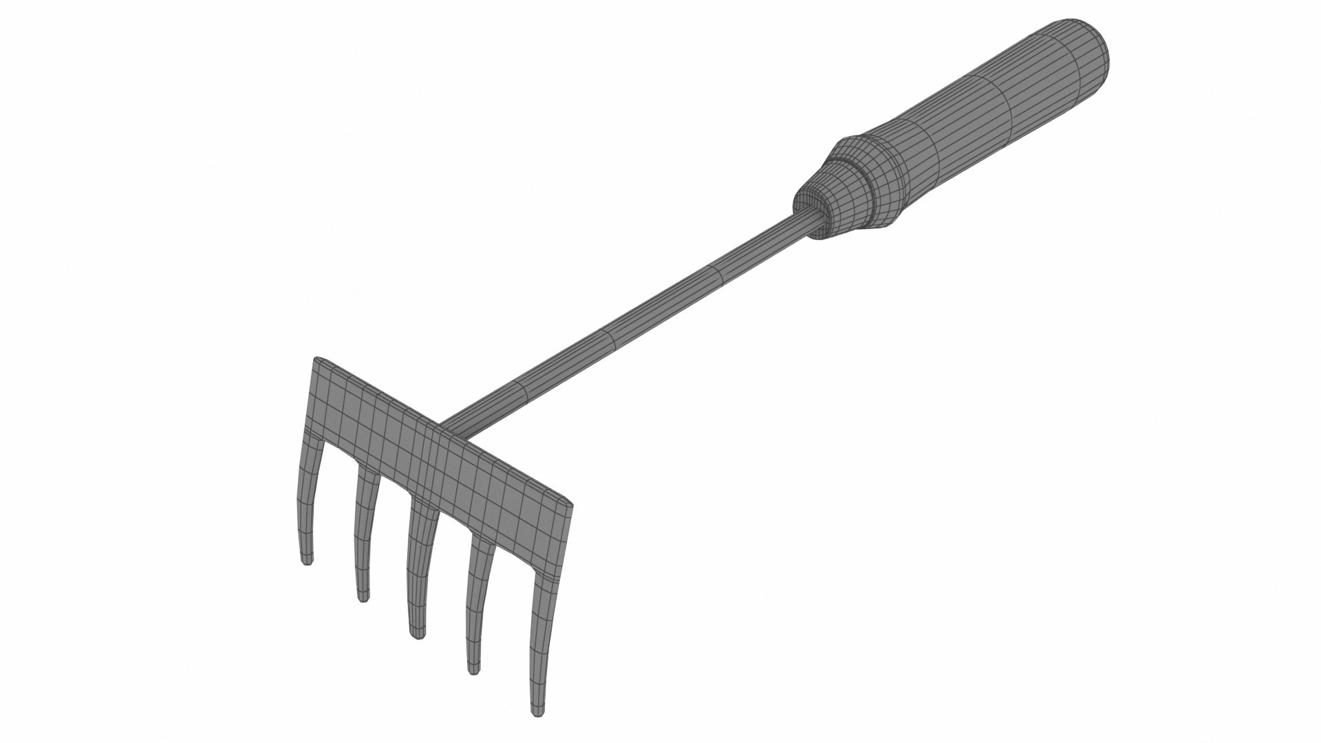 3D farm hand rake - TurboSquid 1663500