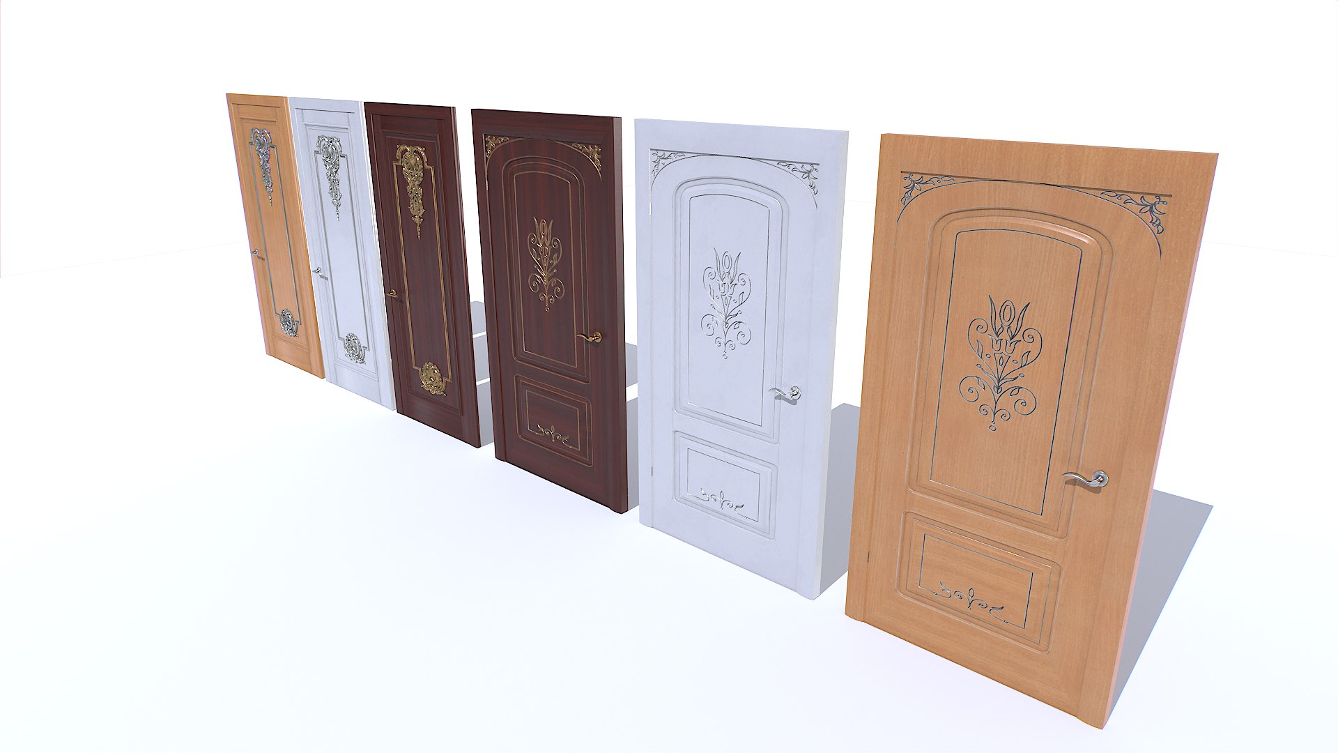 Classic Door pack 3D model - TurboSquid 2174143