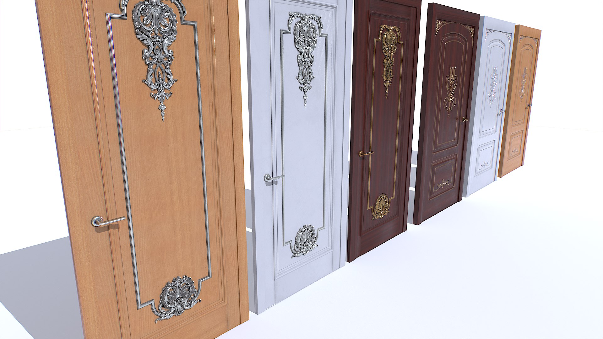 Classic Door pack 3D model - TurboSquid 2174143