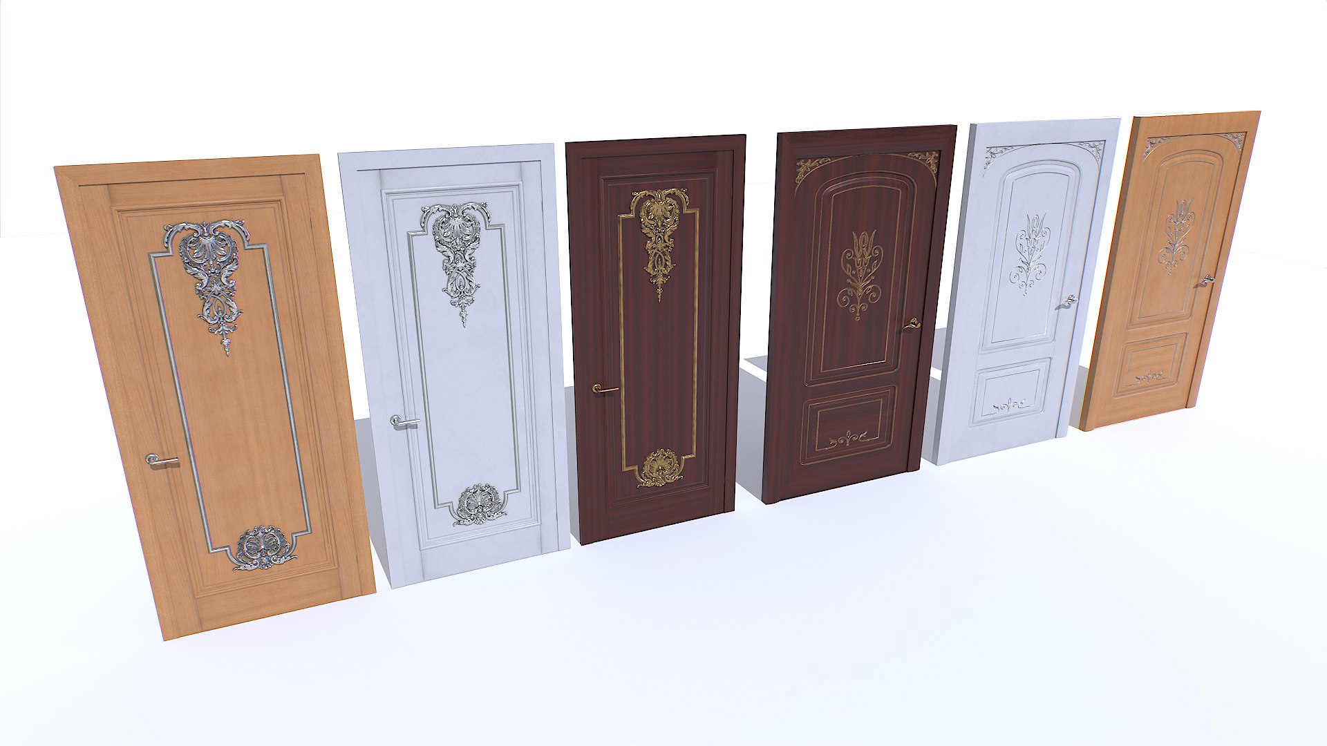 Classic Door pack 3D model - TurboSquid 2174143