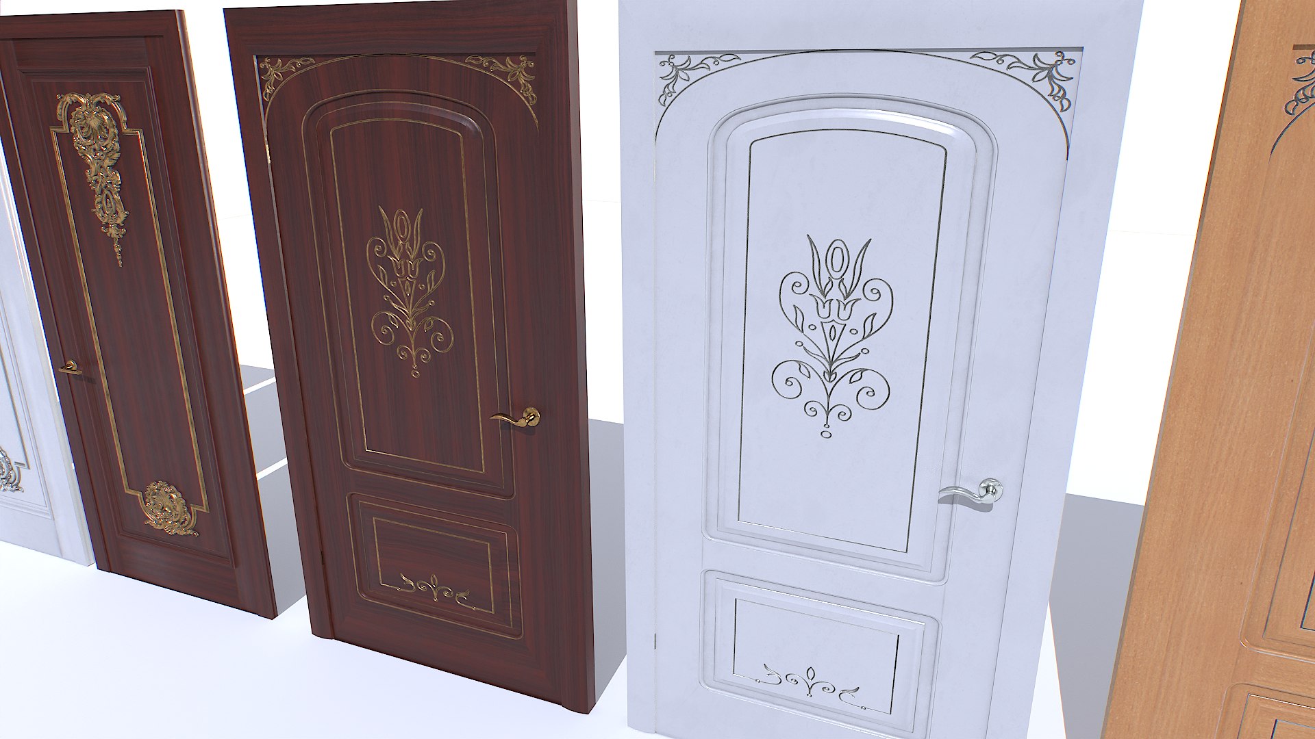 Classic Door pack 3D model - TurboSquid 2174143