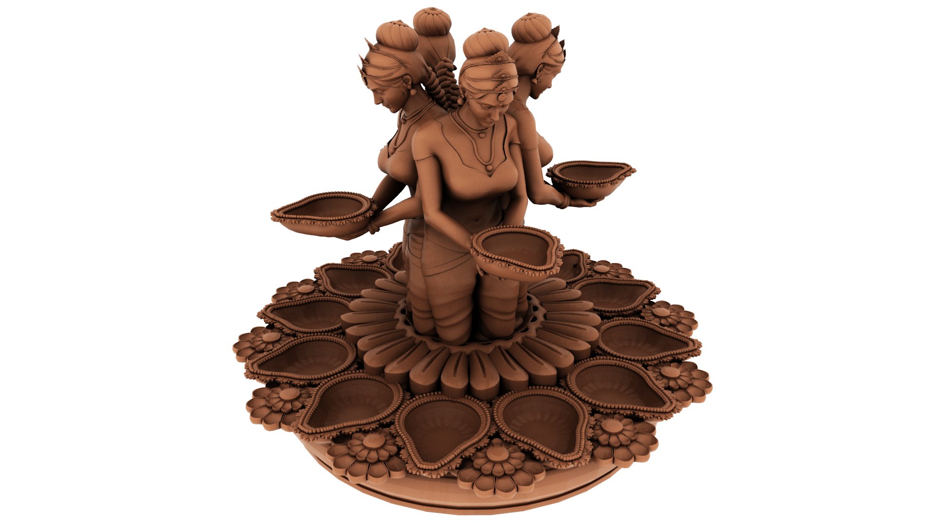 Clay Oil Lamp Model - TurboSquid 1976924