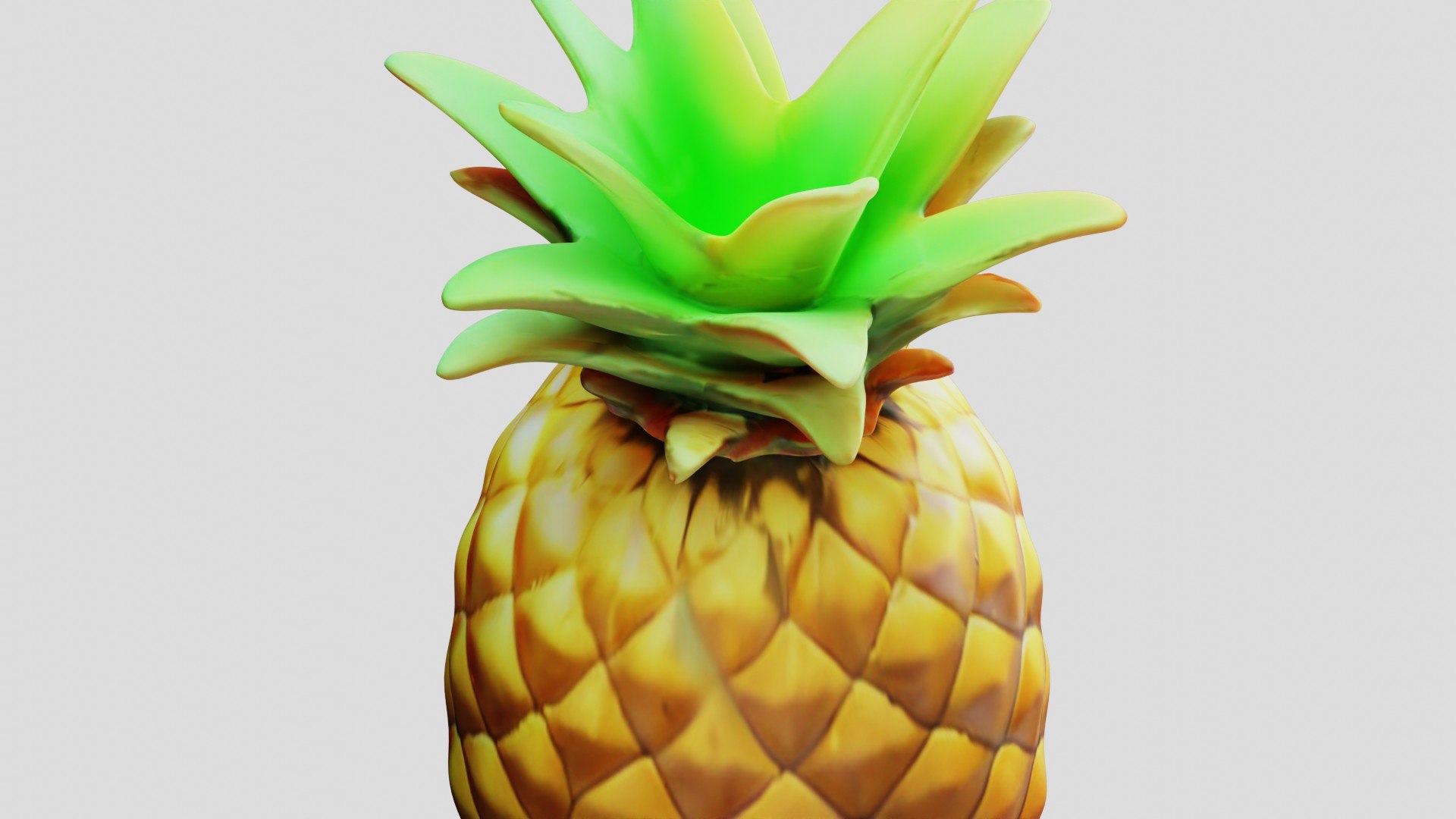 Premium Pineapple 3D Model Clean Topology PBR Textures Game Film Ready ...