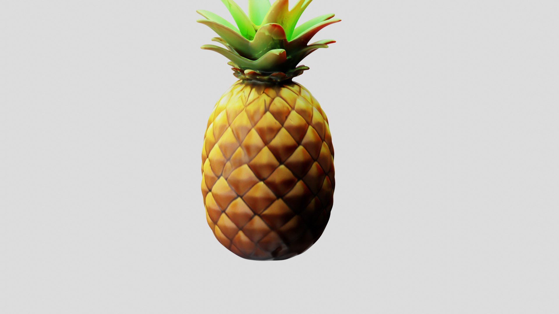 Premium Pineapple 3D Model Clean Topology PBR Textures Game Film Ready ...
