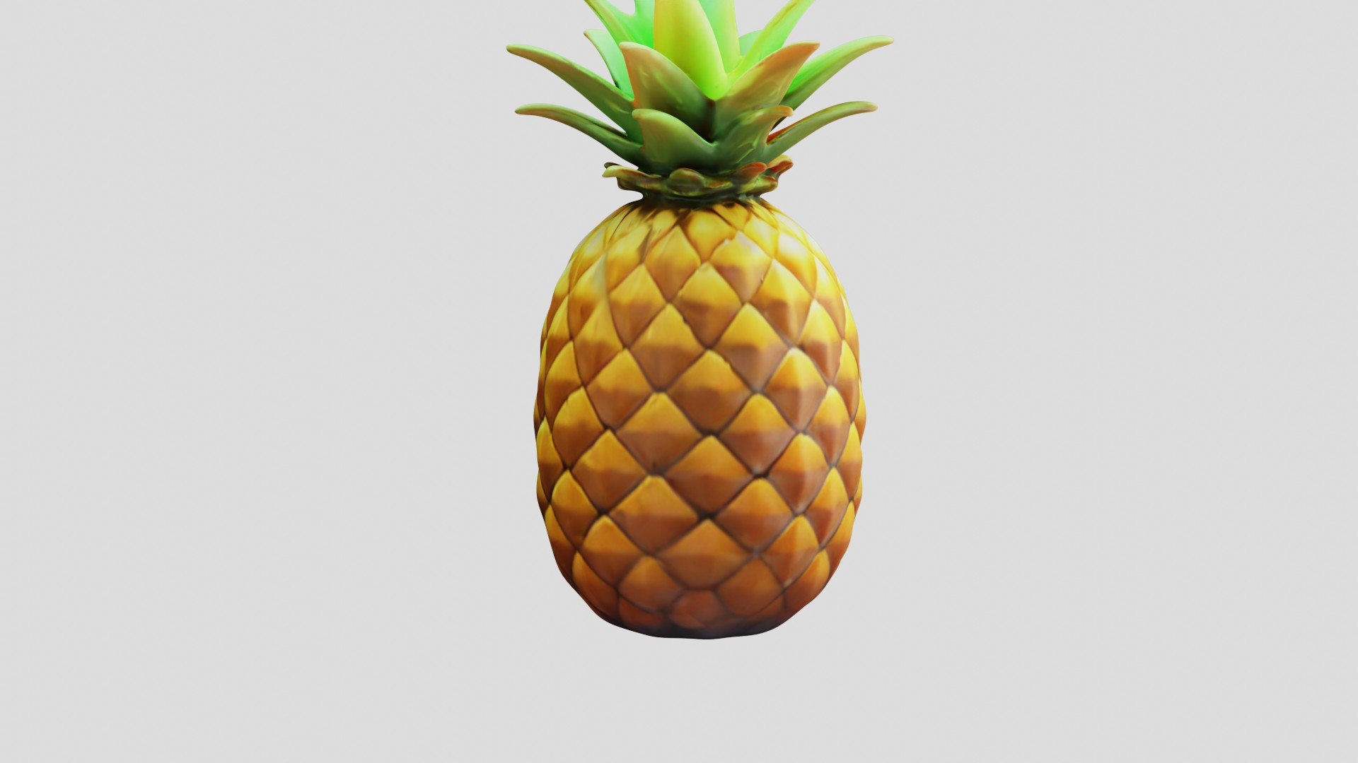 Premium Pineapple 3D Model Clean Topology PBR Textures Game Film Ready ...