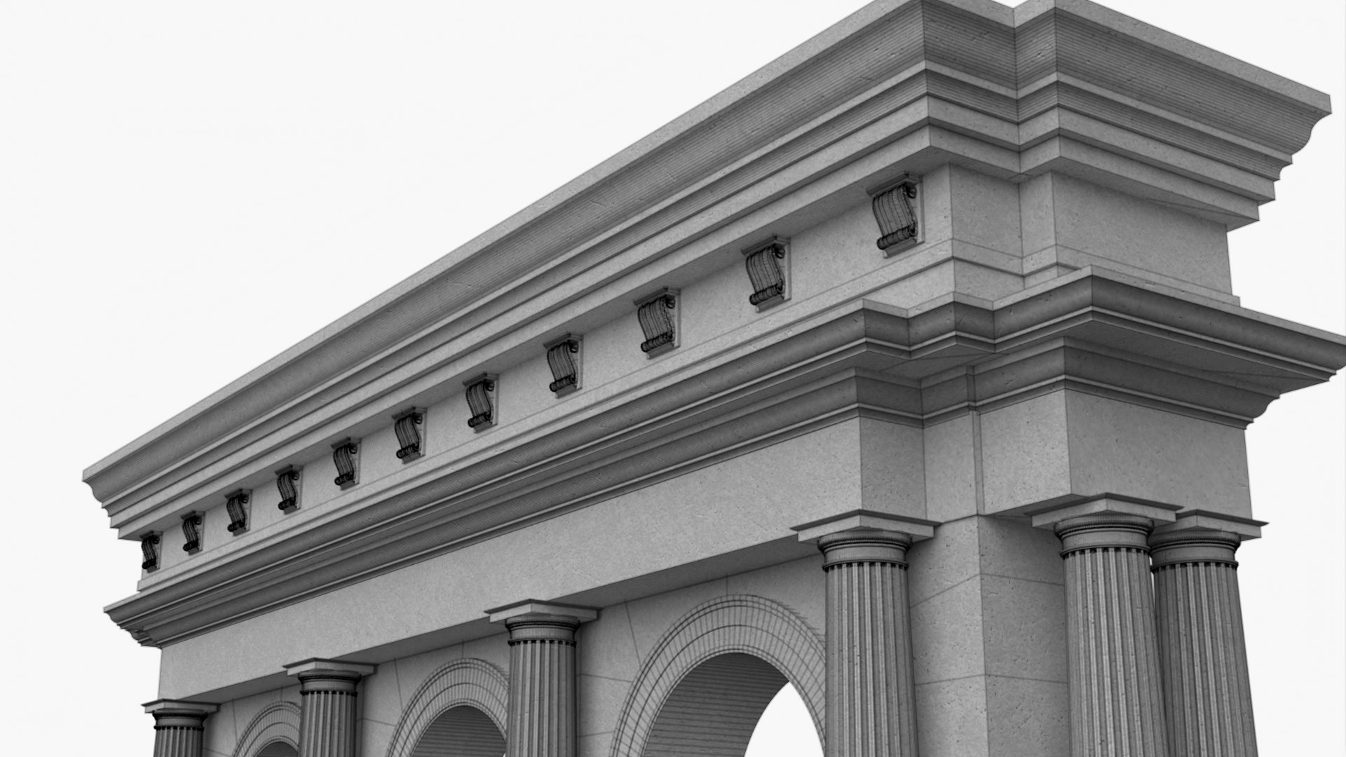 Triple Arch 018 3D Model - TurboSquid 2106722