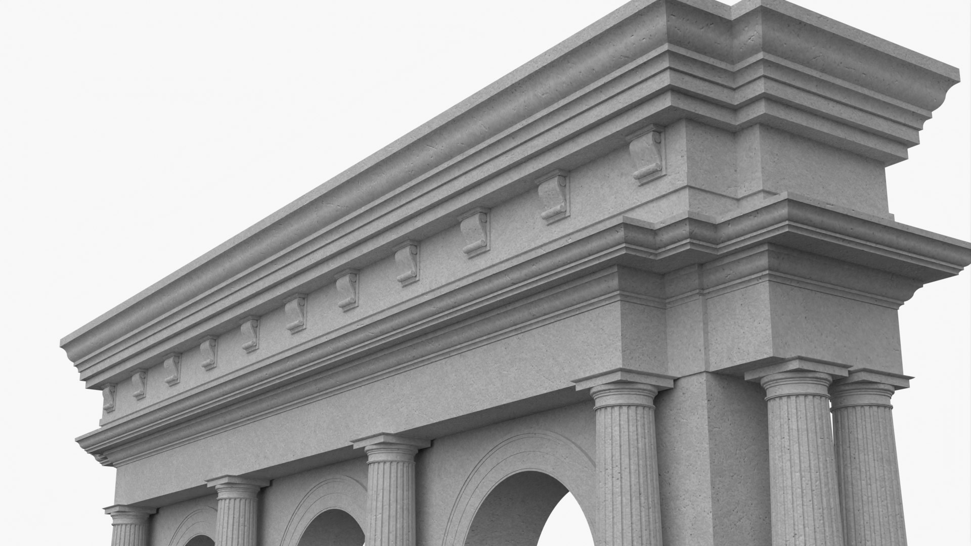 Triple Arch 018 3D Model - TurboSquid 2106722