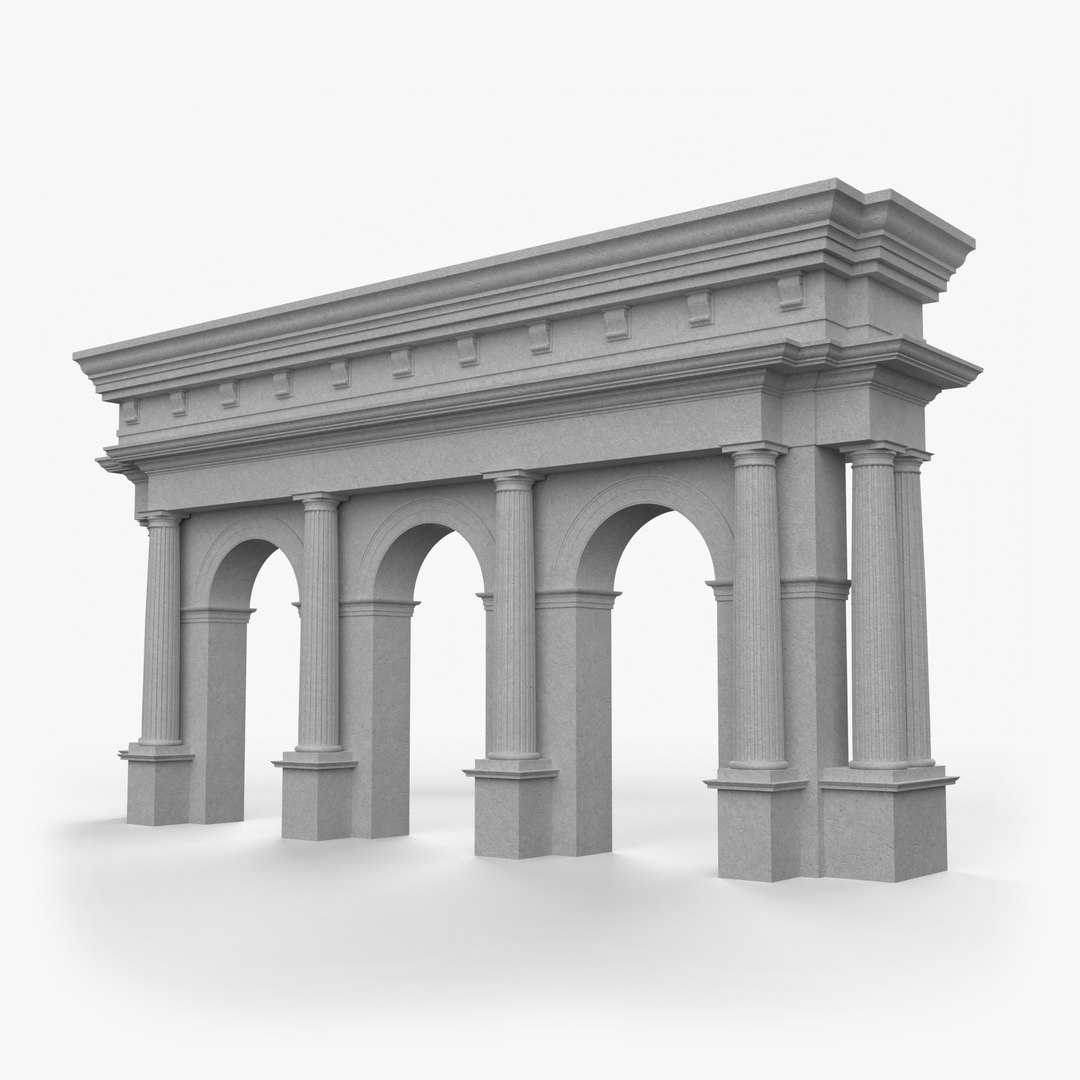 Triple Arch 018 3D Model - TurboSquid 2106722