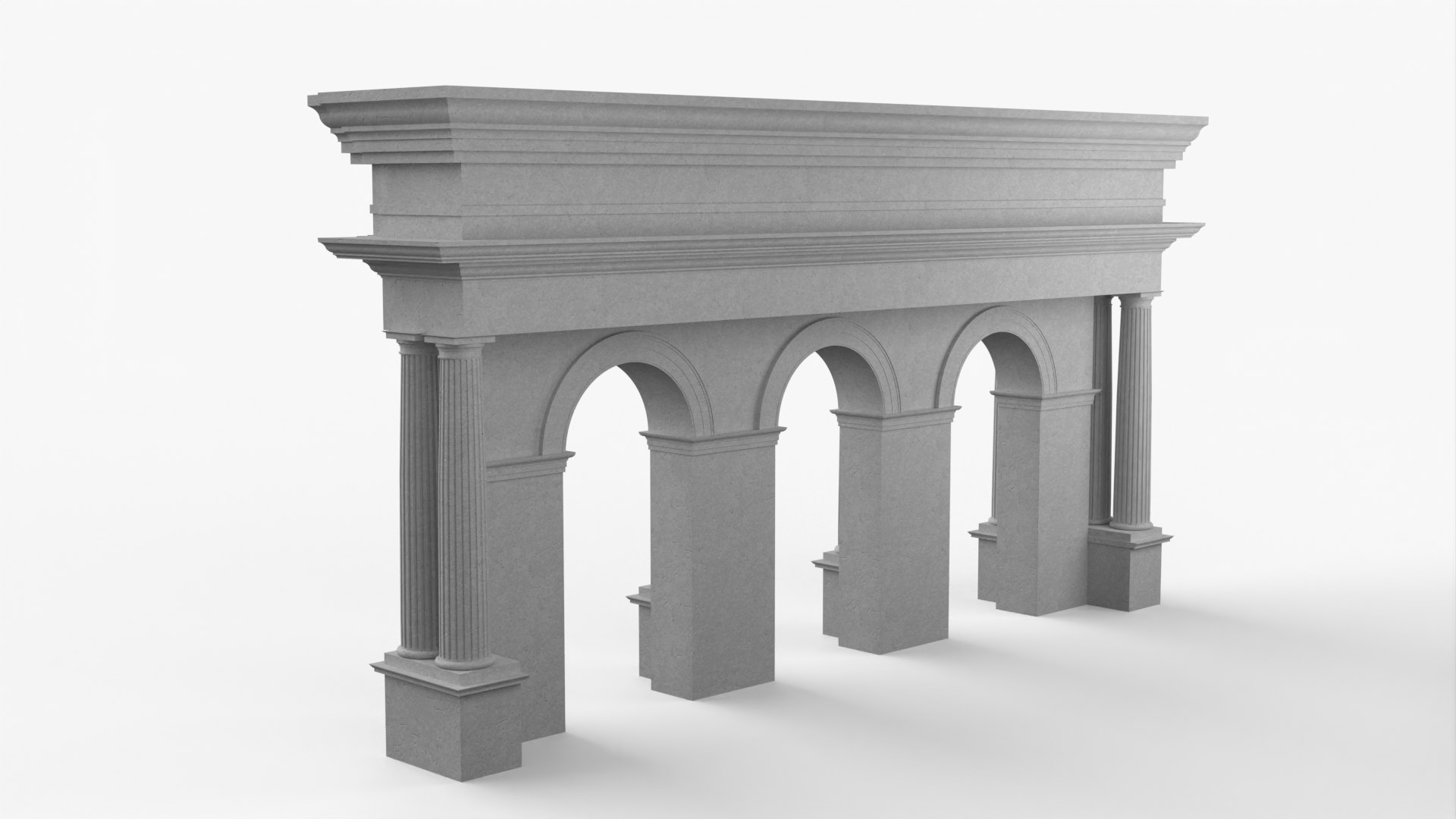 Triple Arch 018 3D Model - TurboSquid 2106722