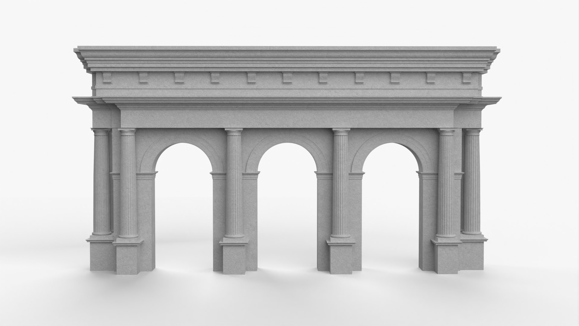 Triple Arch 018 3D Model - TurboSquid 2106722