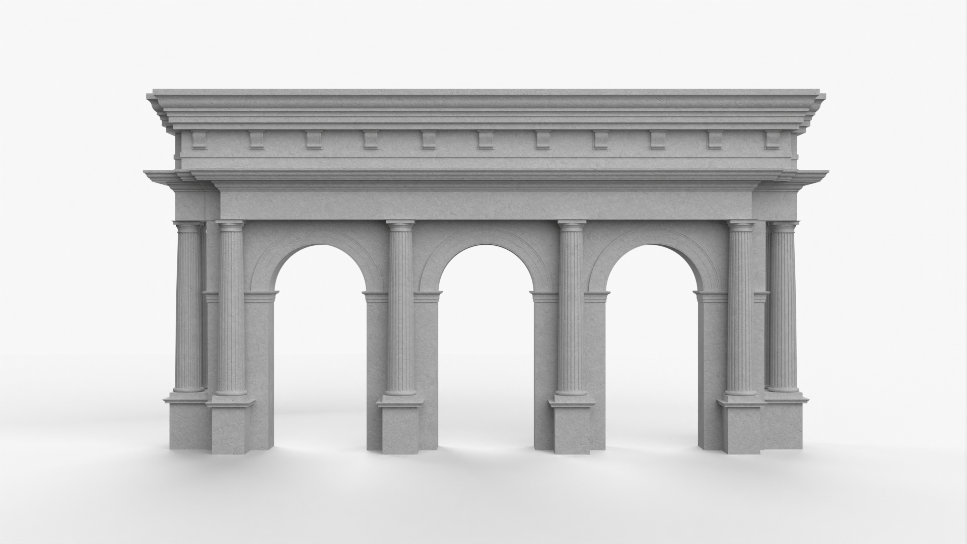 Triple Arch 018 3D Model - TurboSquid 2106722