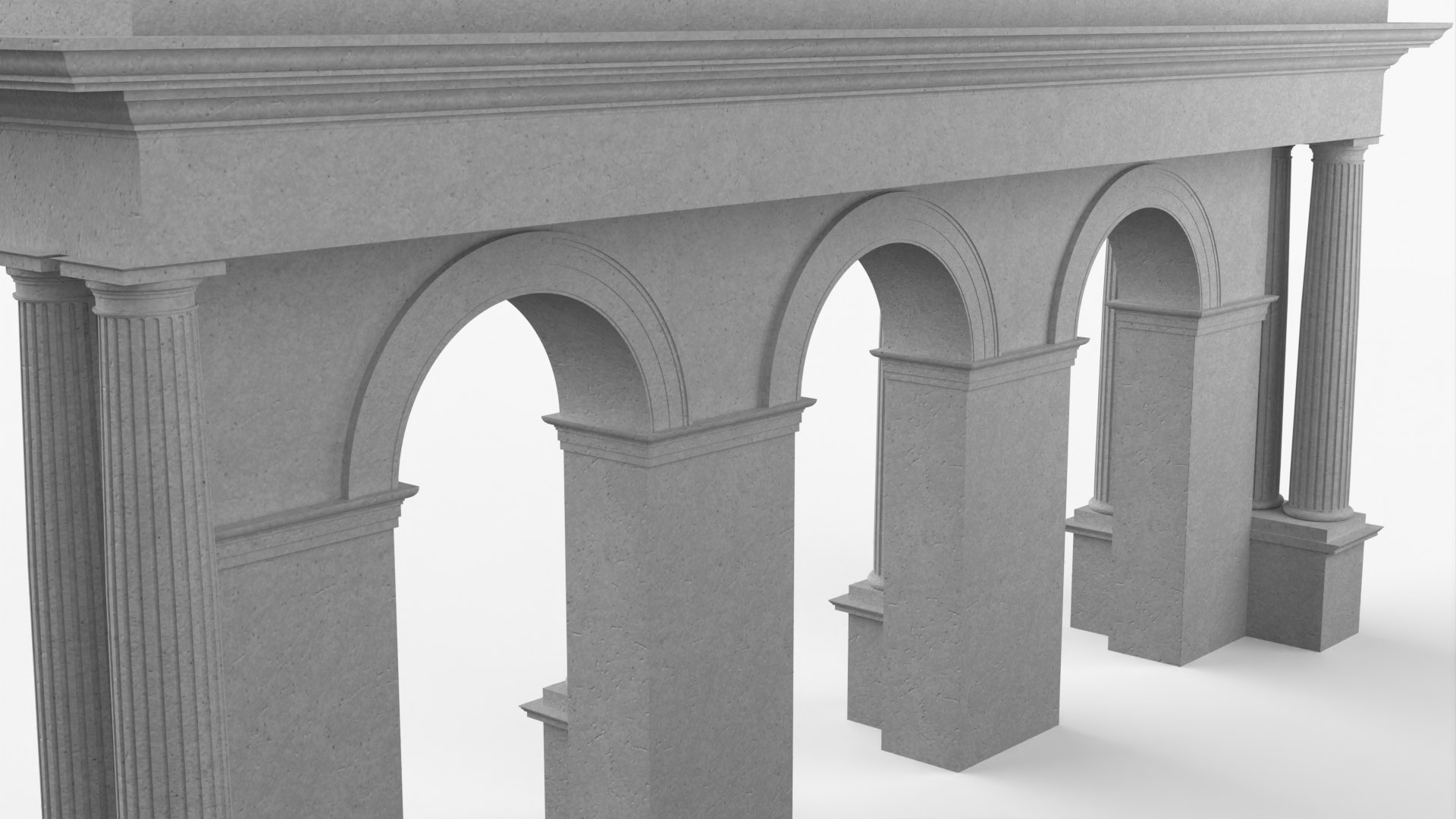 Triple Arch 018 3D Model - TurboSquid 2106722