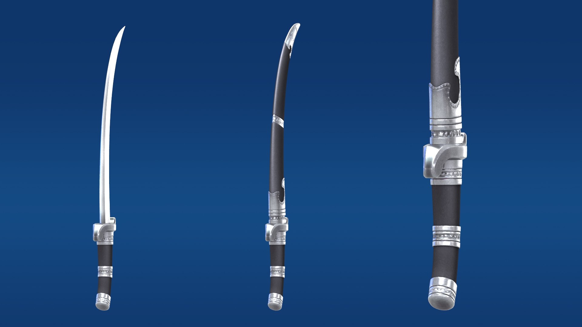 Mongolian Machete Broadsword Machete Cold Arms Samurai Sword Model ...