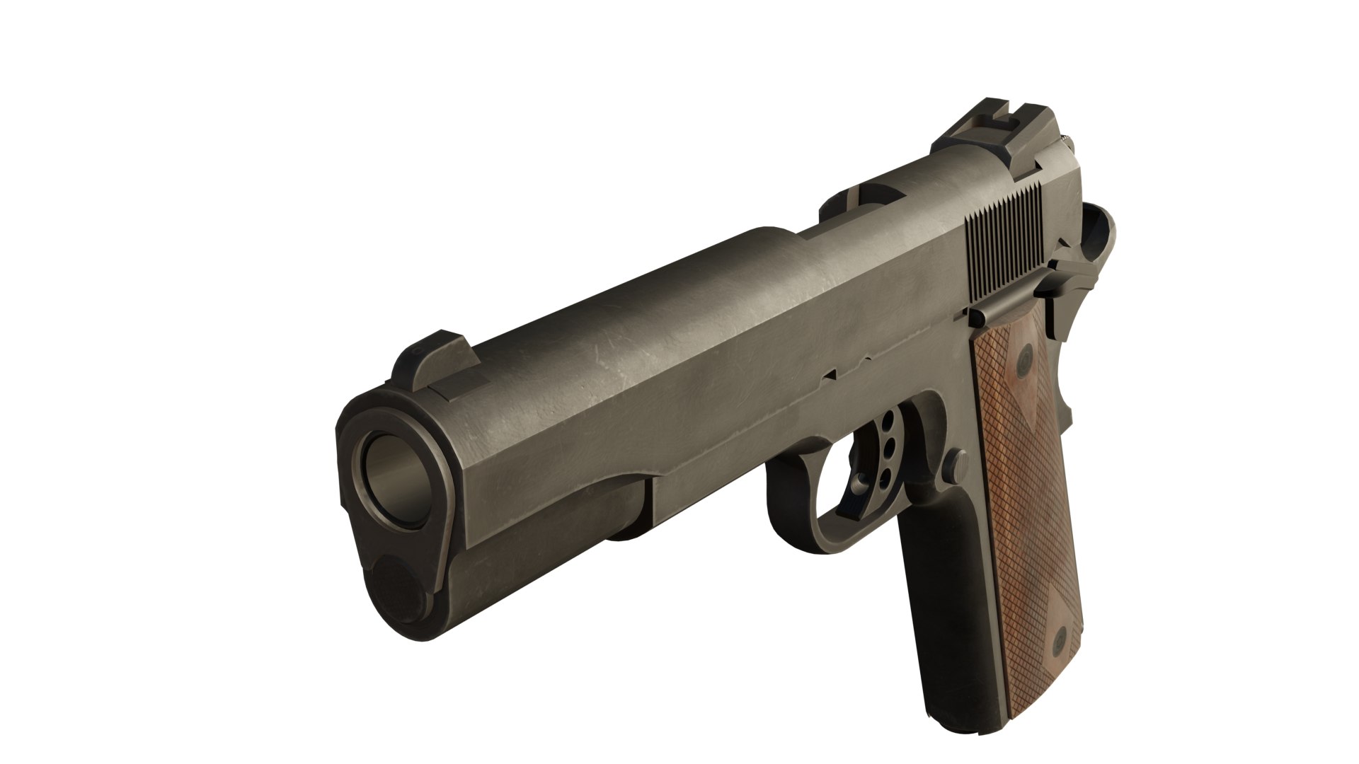 Pistol-m1911 3D Model - TurboSquid 2075338