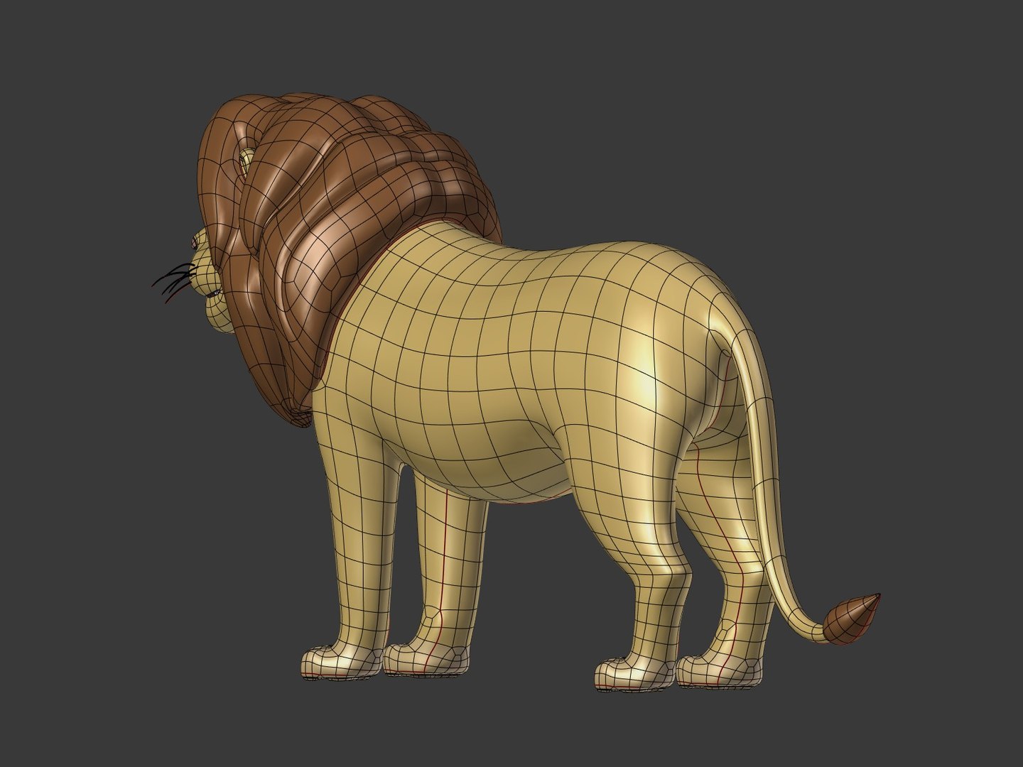 3D Model Lion Cartoon - TurboSquid 1575356