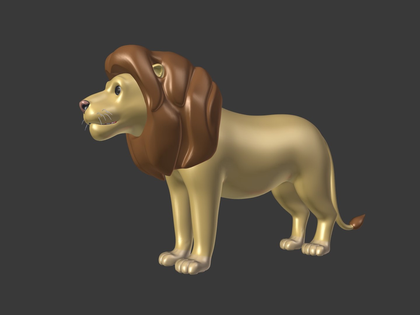 3D Model Lion Cartoon - TurboSquid 1575356