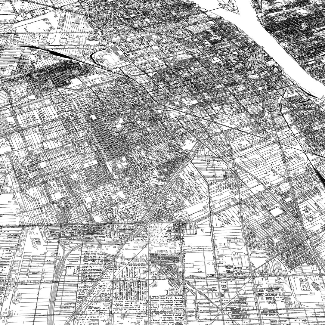 Detroit USA - City And Urban 3D Model - TurboSquid 2242506