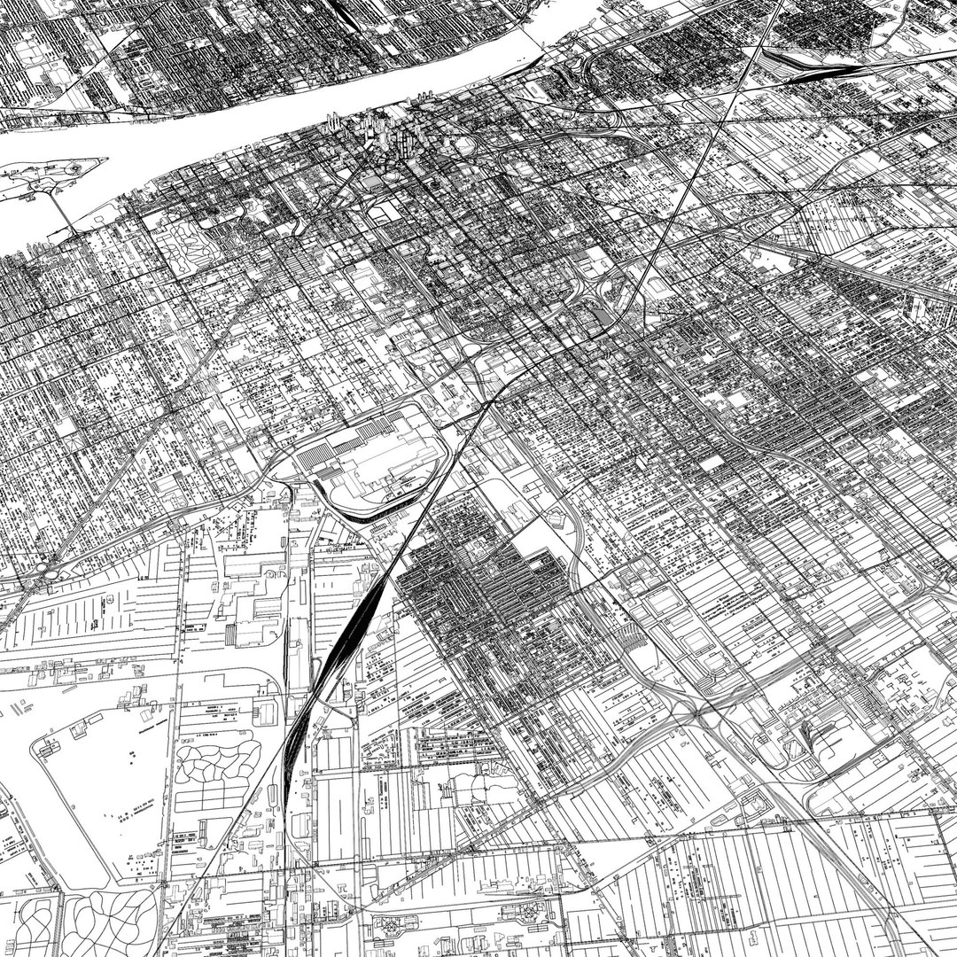 Detroit USA - City And Urban 3D Model - TurboSquid 2242506