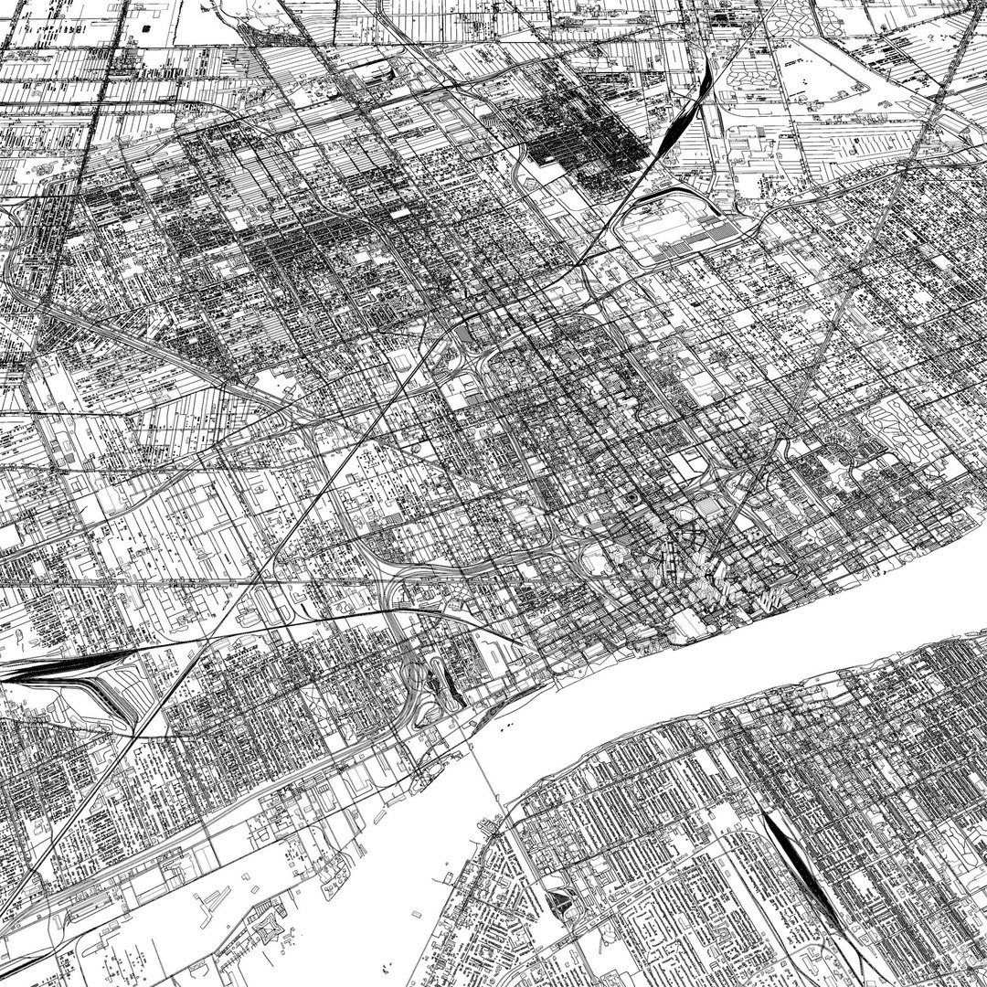 Detroit USA - City And Urban 3D Model - TurboSquid 2242506