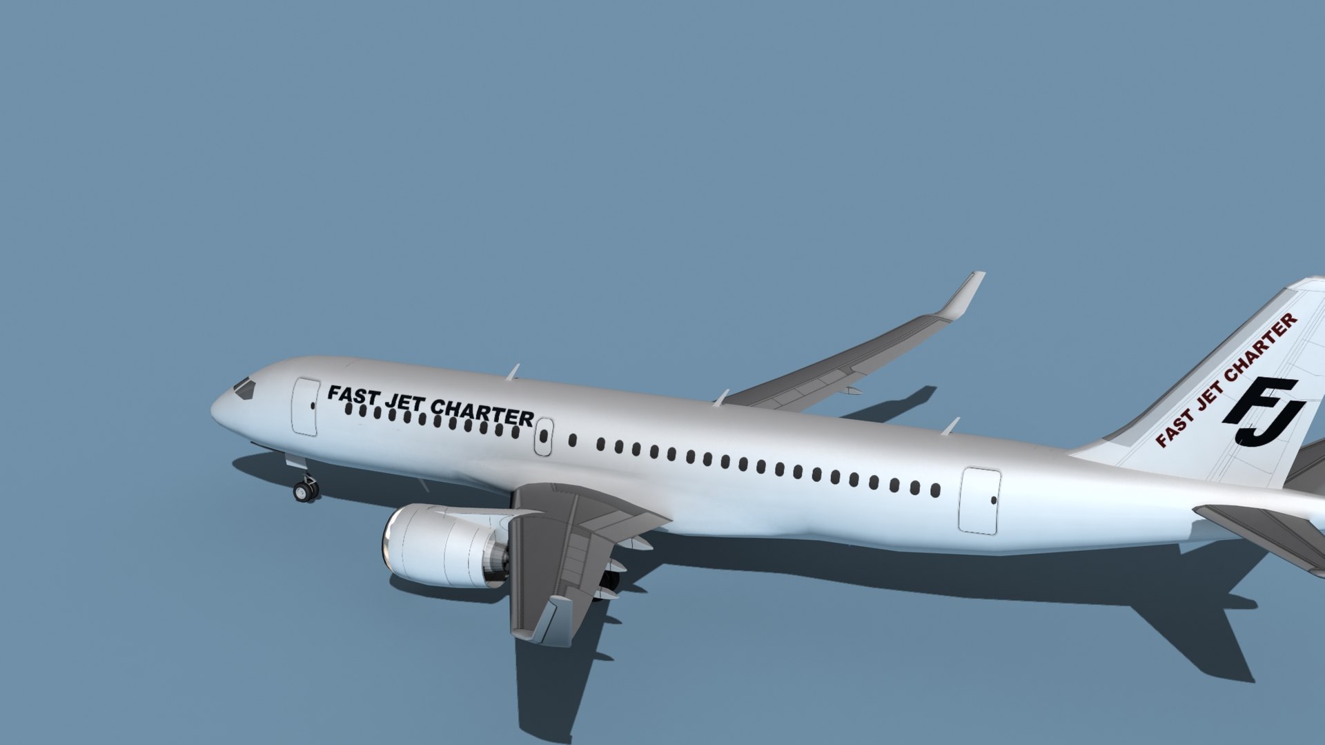 3D Bombardier CS100 Fast Jet Charter Model - TurboSquid 1763233