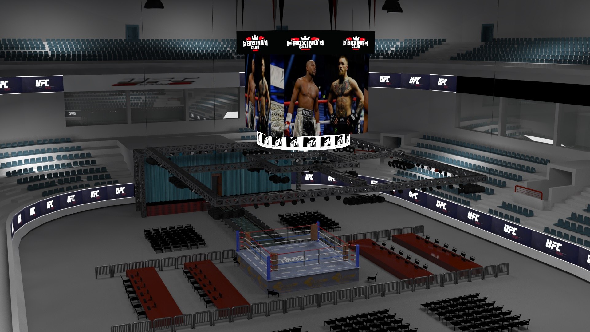 Boxing Stadium 3D Model - TurboSquid 1580771