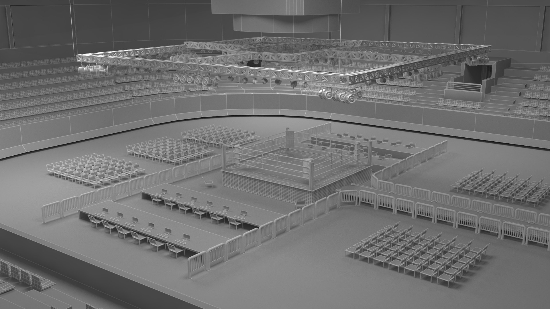 Boxing Stadium 3D Model - TurboSquid 1580771