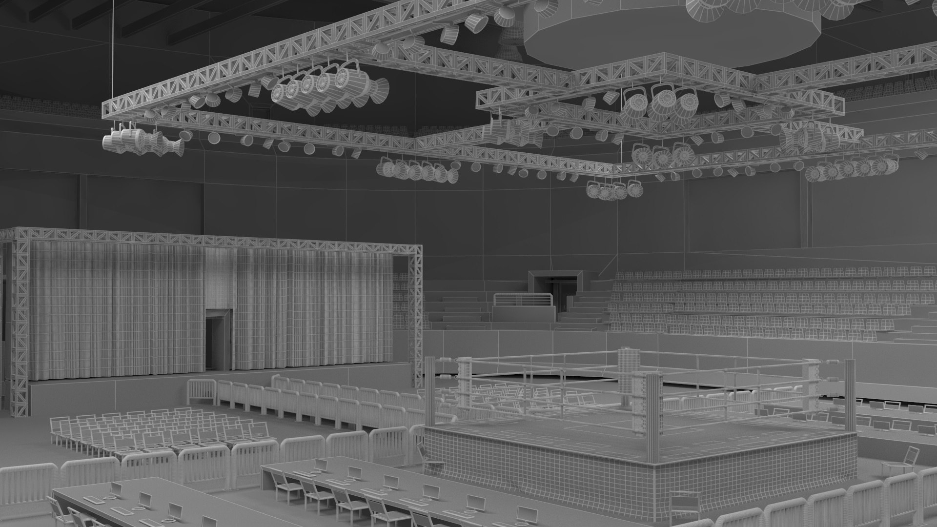 Boxing Stadium 3D Model - TurboSquid 1580771